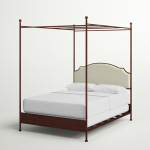 Three Posts™ Marinez Upholstered Canopy Bed & Reviews | Wayfair