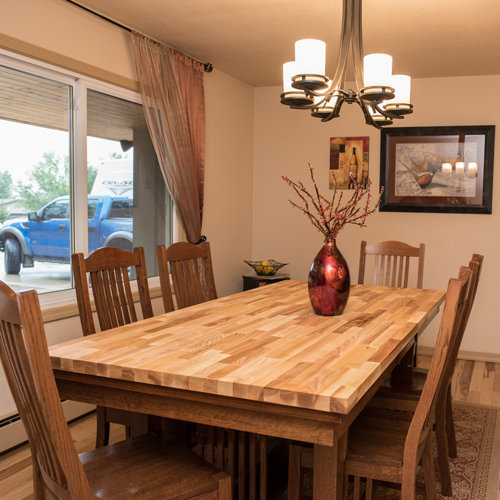 Millwood Pines Rubie Solid Wood Rectangular Table Top & Reviews | Wayfair