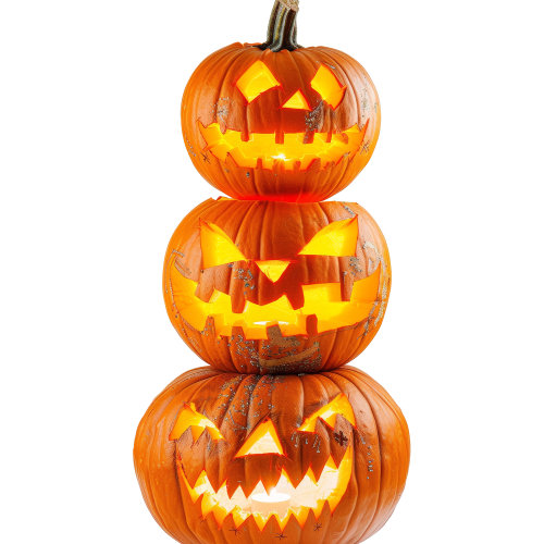 Wet Paint Printing SP13122 Halloween Jack O Lantern Pumpkin Stack ...