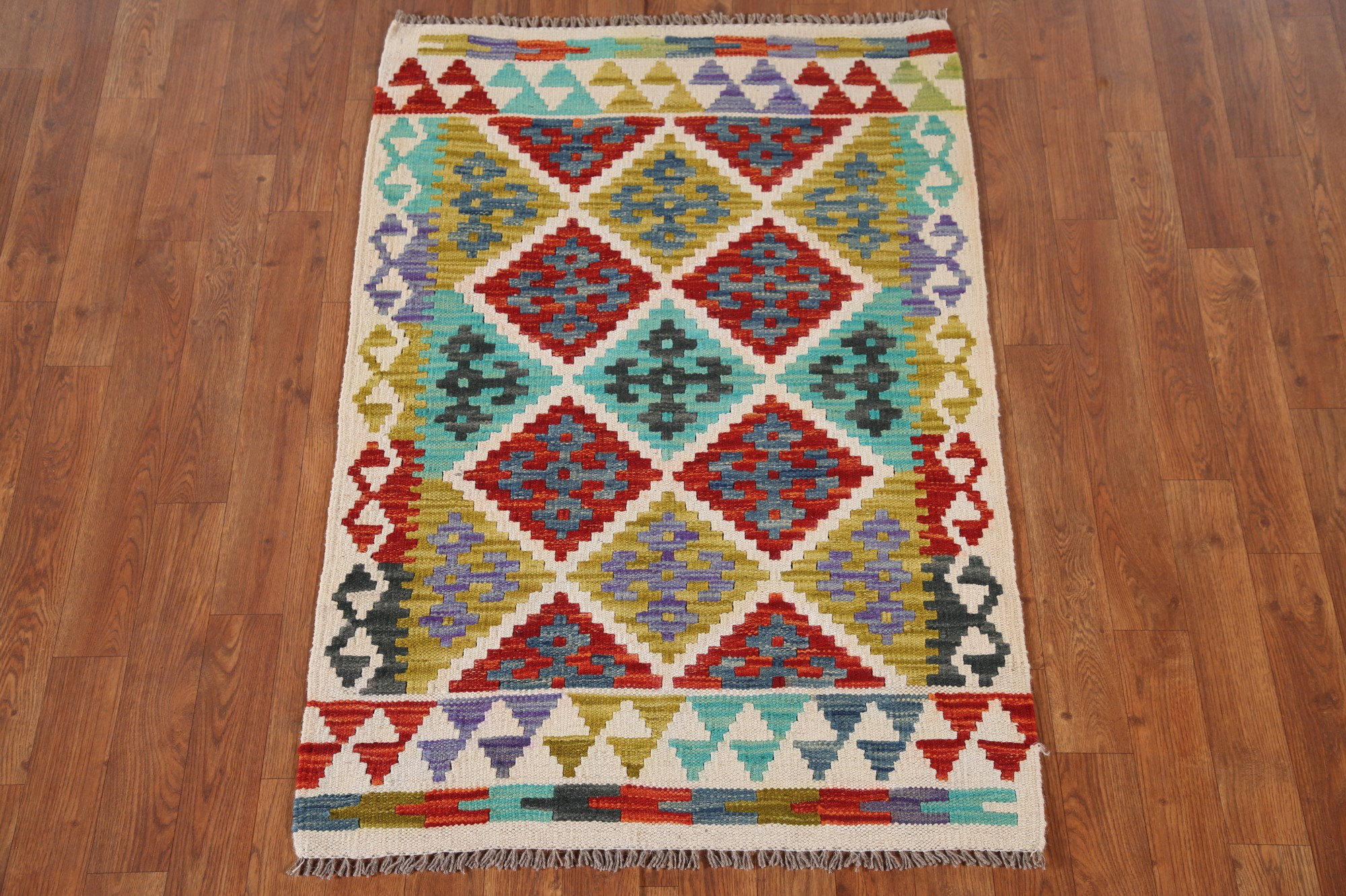 Dakota Fields Multicolor Kilim Oriental Accent Rug 3x4 | Wayfair