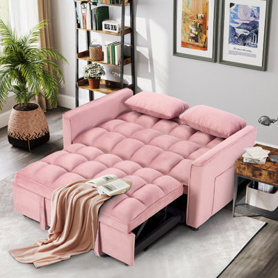 light pink sofa bed
