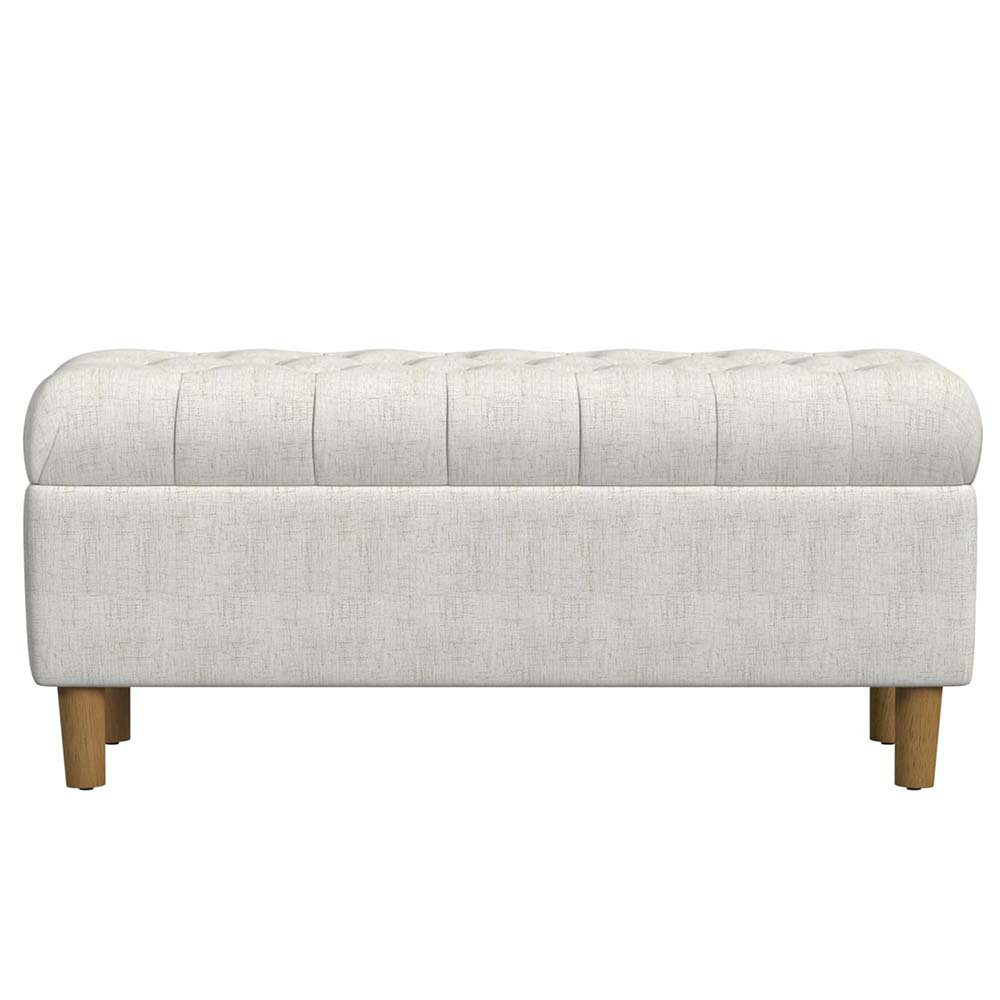 Ebern Designs Home Decortufted Button Storage Bench With Hinged Lid ...