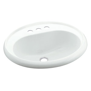 Sterling by Kohler Vikrell Circular Drop-In Bathroom Sink with Overflow ...