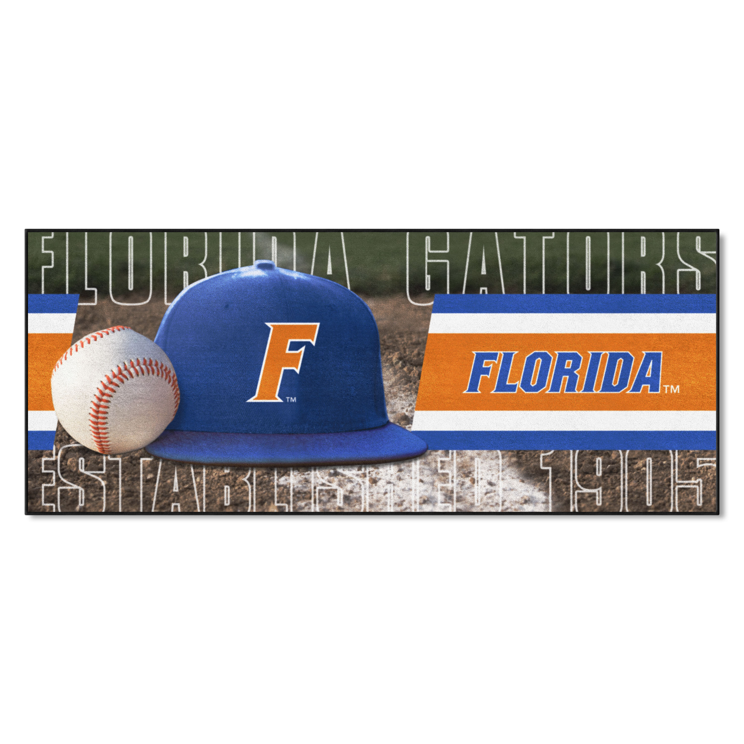 FANMATS Florida_Florida Gators Baseball Runner Rug - 30In. X 72In ...