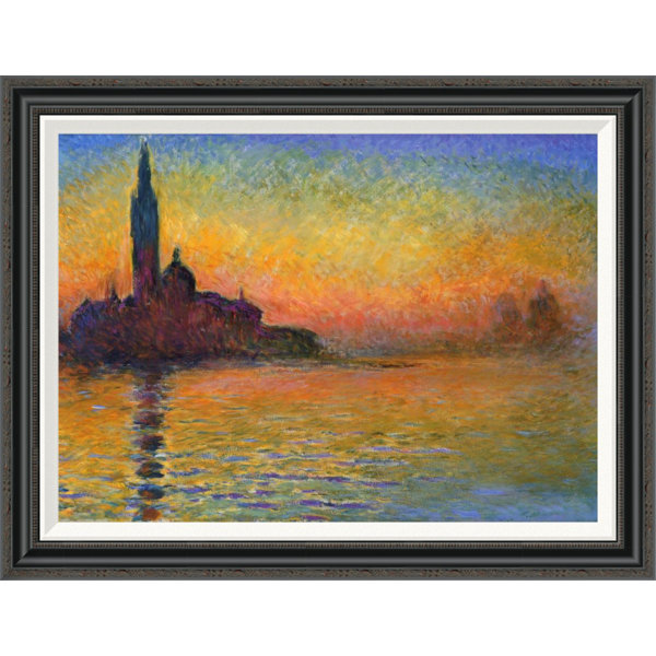 Vault W Artwork Twilight Venice by Claude Monet - Picture Frame Print ...