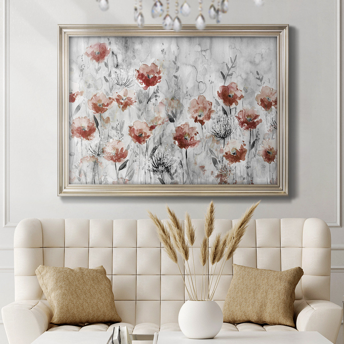 Red Barrel Studio® Autumnal Garden - Picture Frame Print on Canvas ...