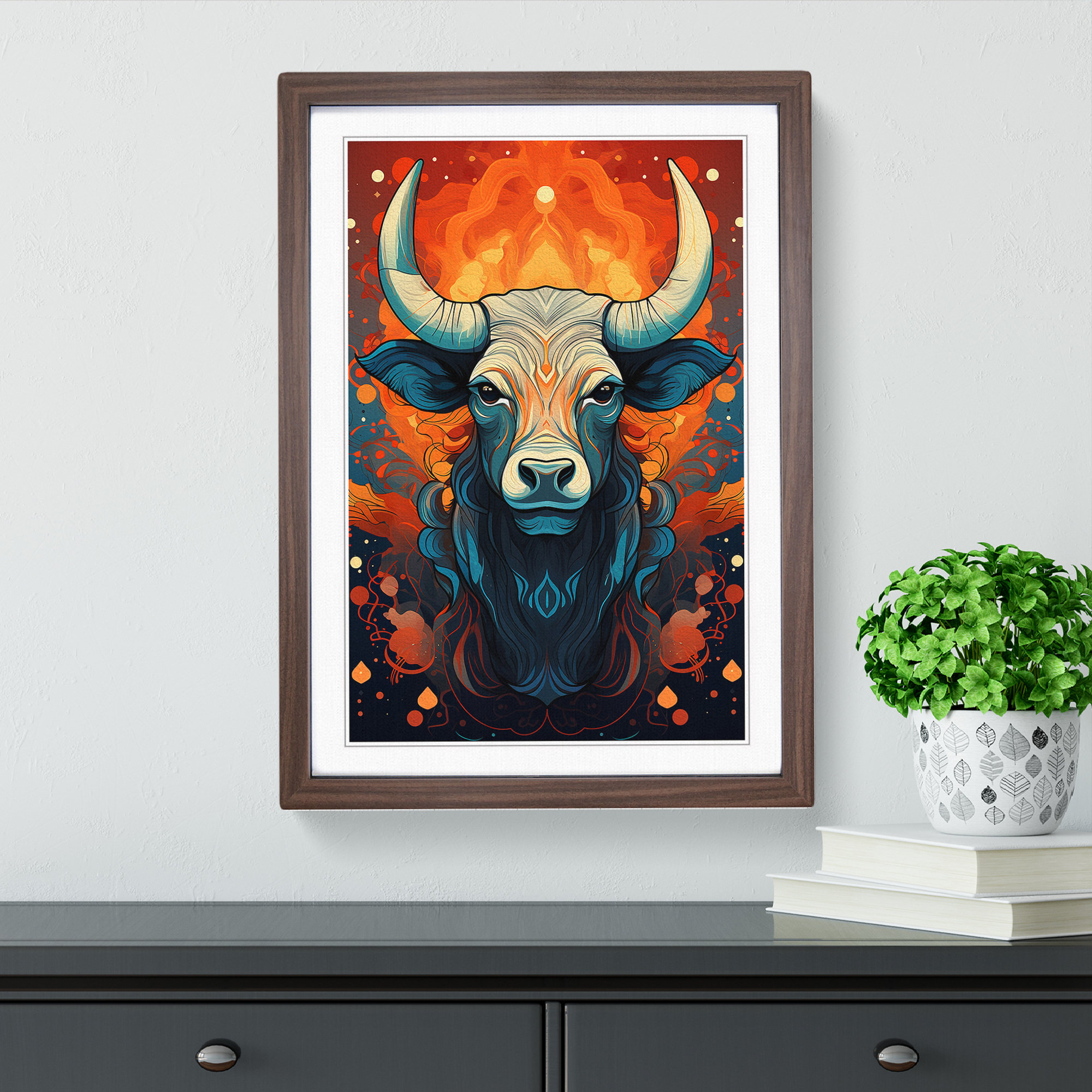 Happy Larry Taurus Zodiac Colour Field No.2 | Wayfair.co.uk