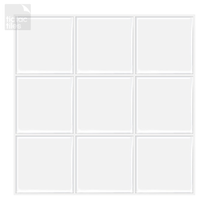 TicTacTiles 12" x 12" Vinyl Peel & Stick Thicker Square Tile & Reviews ...