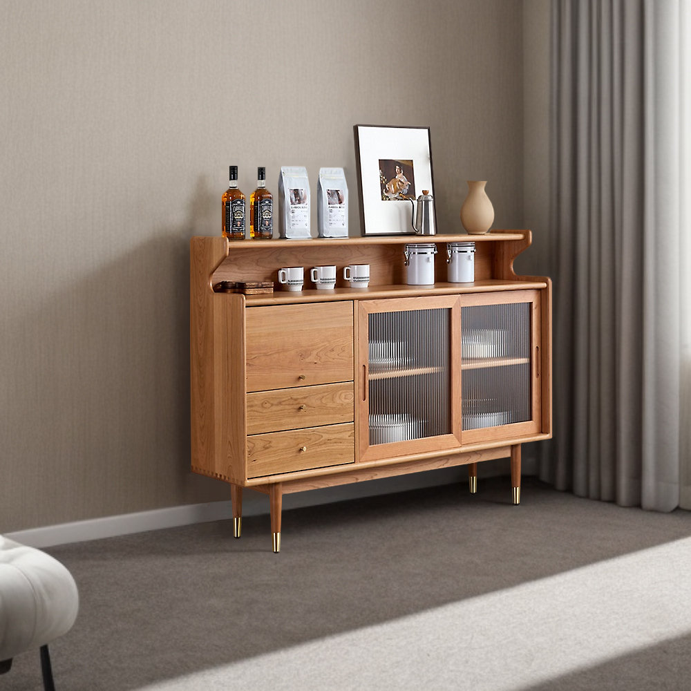 DineElegance.r Modern simple solid wood sideboard cabinet - Wayfair Canada