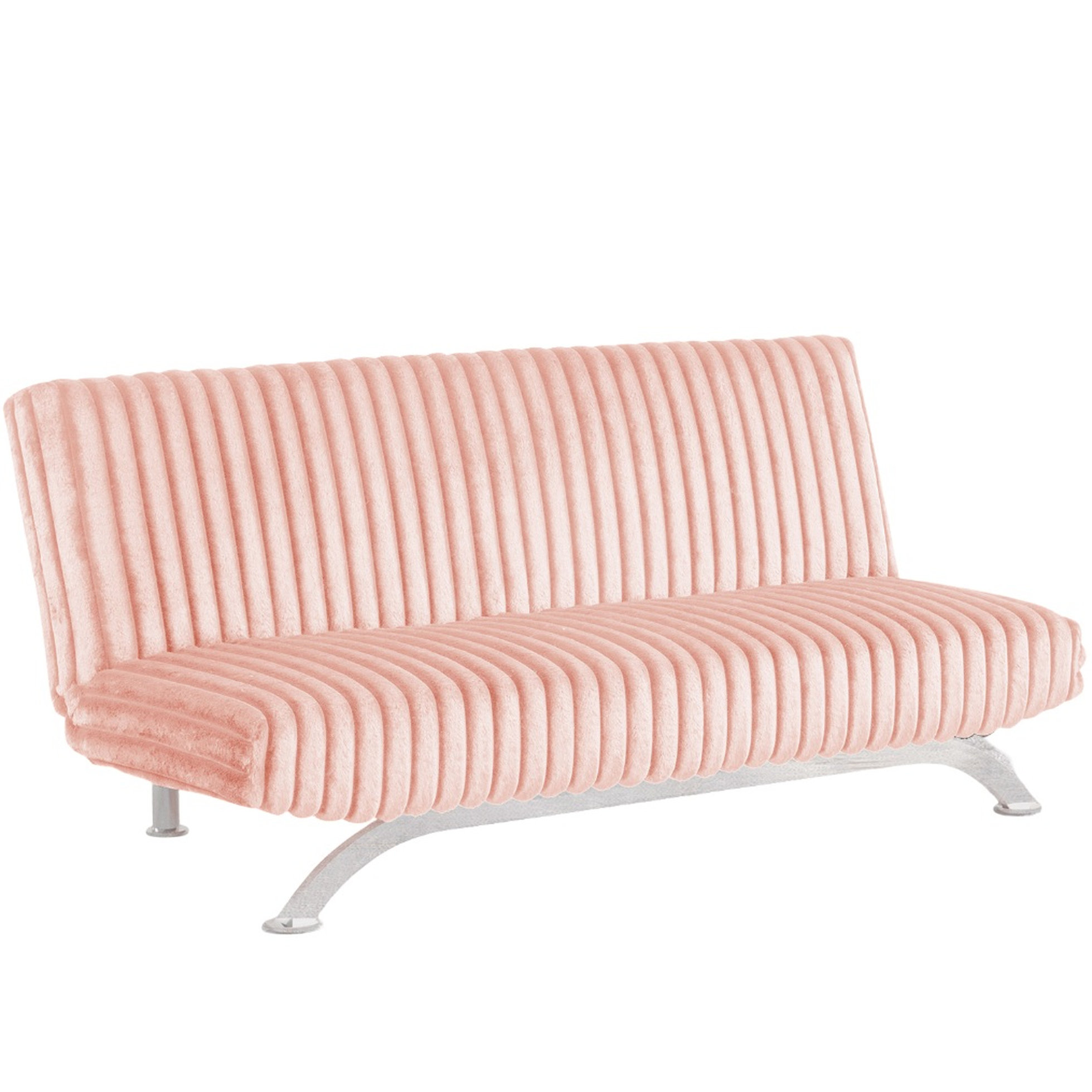 George Oliver Pink Futon Bed With Contemporary Design, Convertible ...