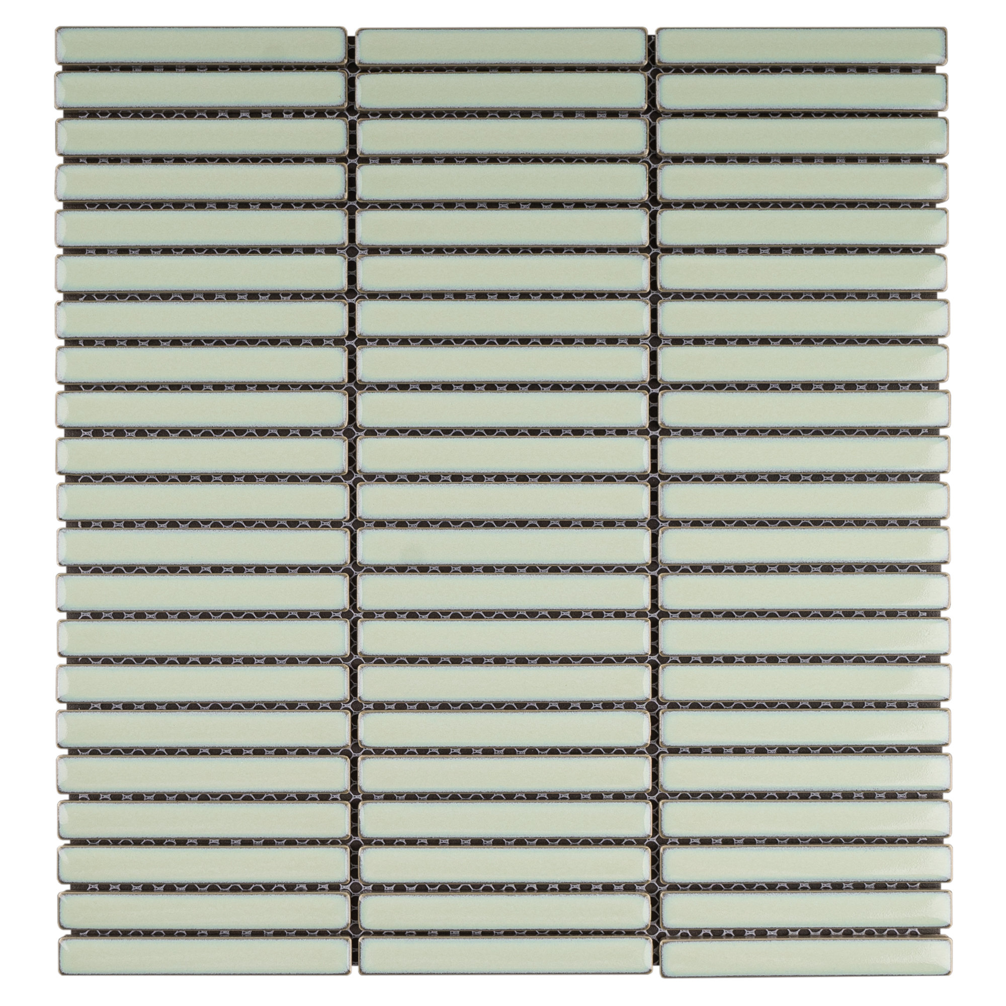 Supreme Tile Porcetile 0.48" x 3.63" Stacked Glossy Porcelain Mosaic ...