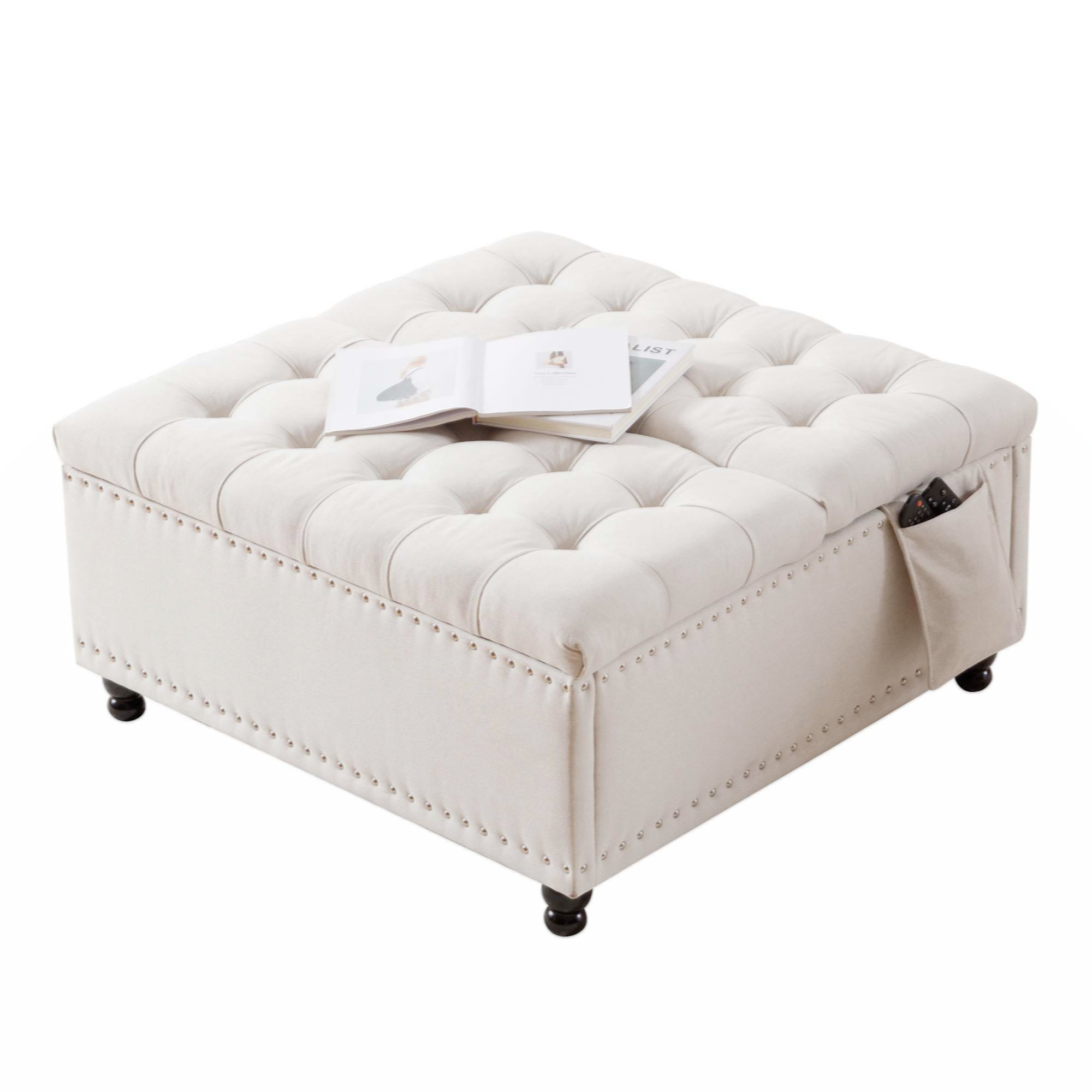 Alcott Hill® 35 Inch Extra Large Storage Ottoman Coffee Table With Lift ...