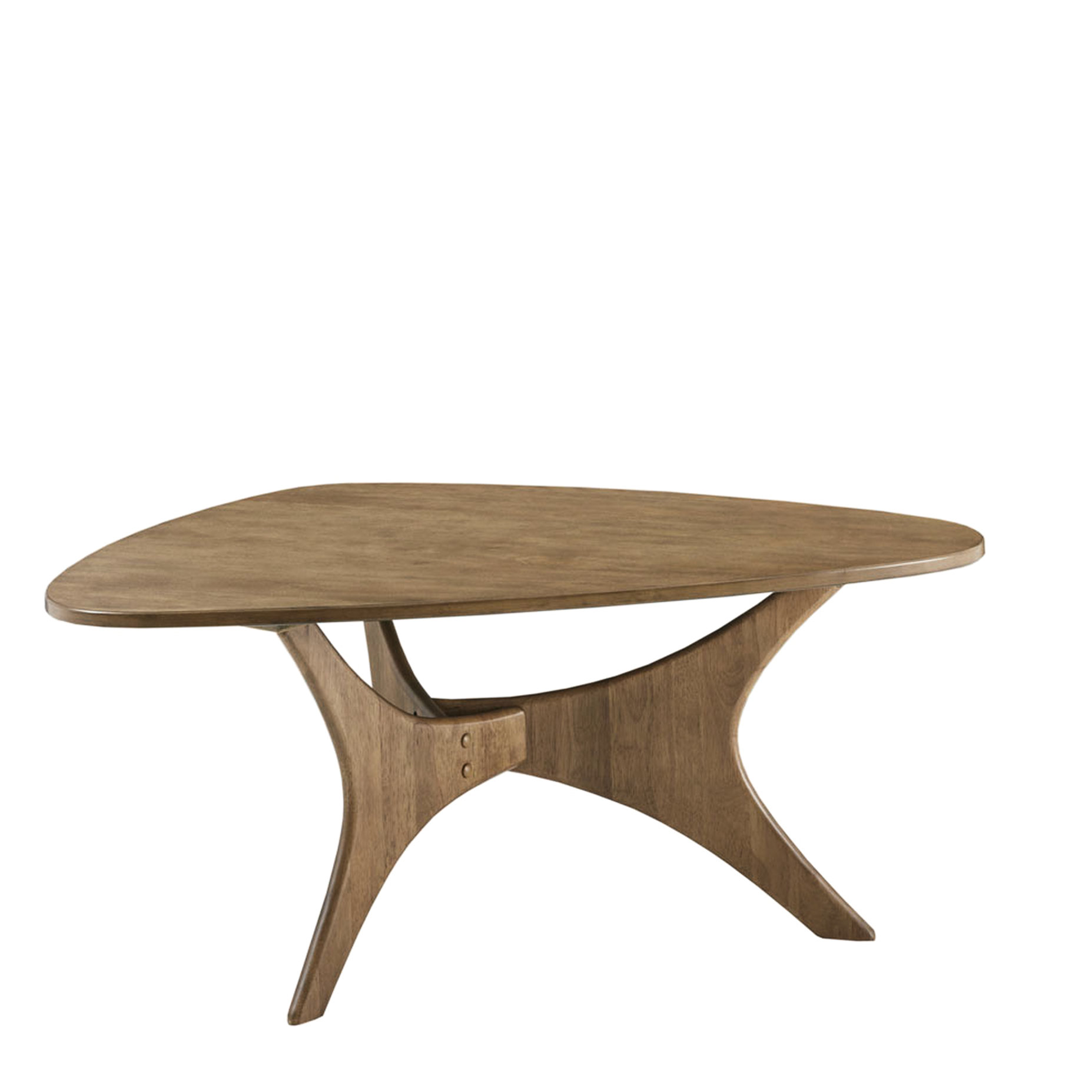 George Oliver Modern Triangle Table - Wood Veneer, & Plywood, Natural ...