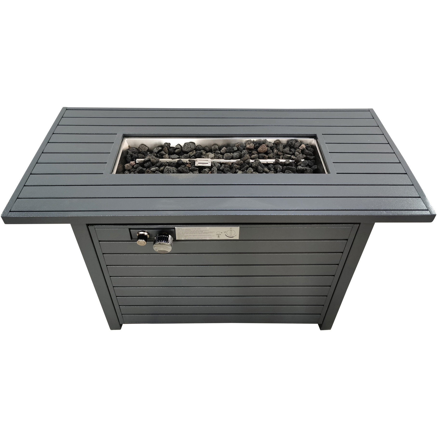Latitude Run® 42''w X 25''h Steel Propane Fire Pit Table With Lid ...