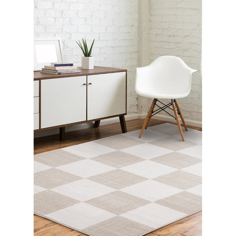 Ebern Designs Wum Collection Cream/Beige Area Rug & Reviews | Wayfair