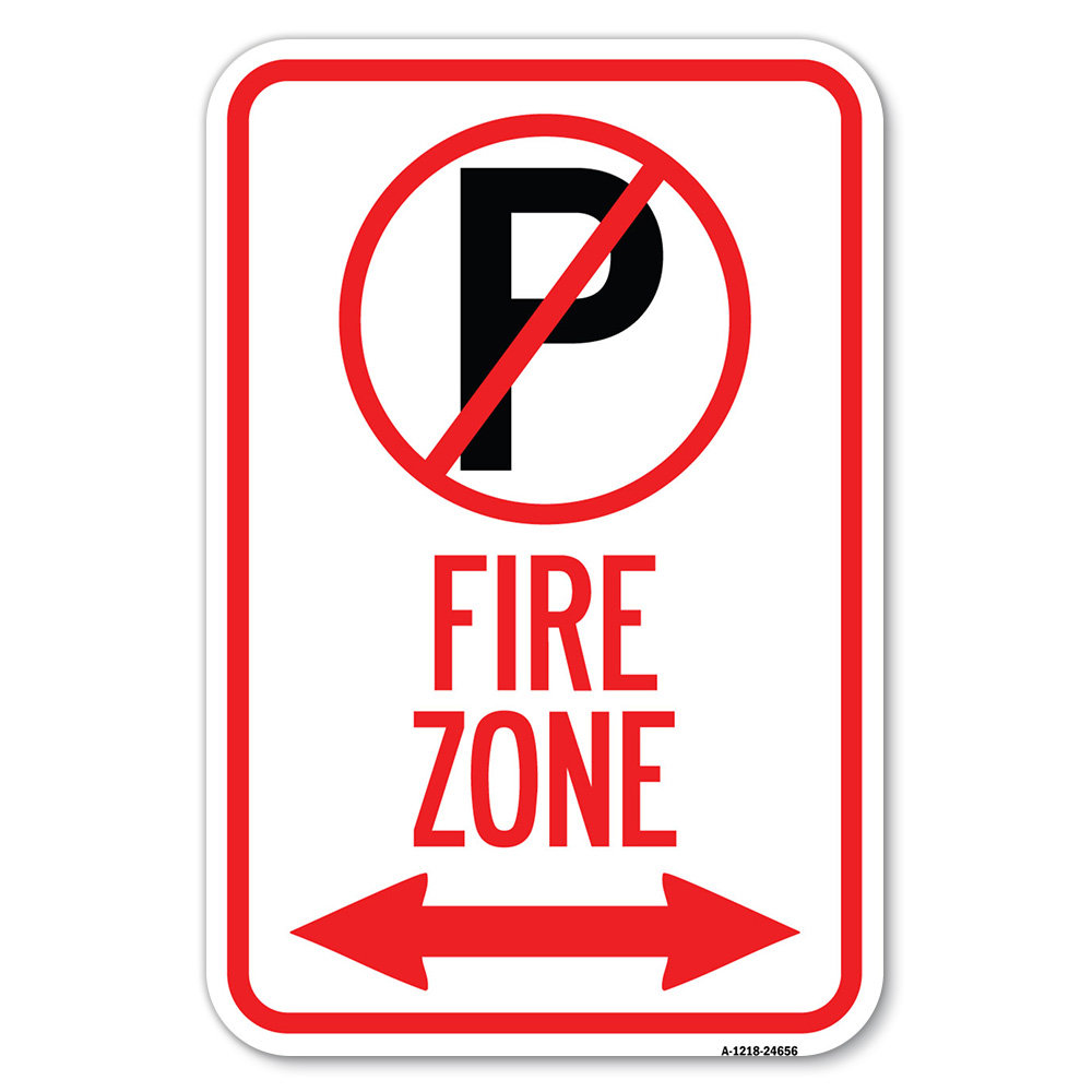 SignMission (No Parking Symbol And Arrow Pointing Left And Right)/24656 ...