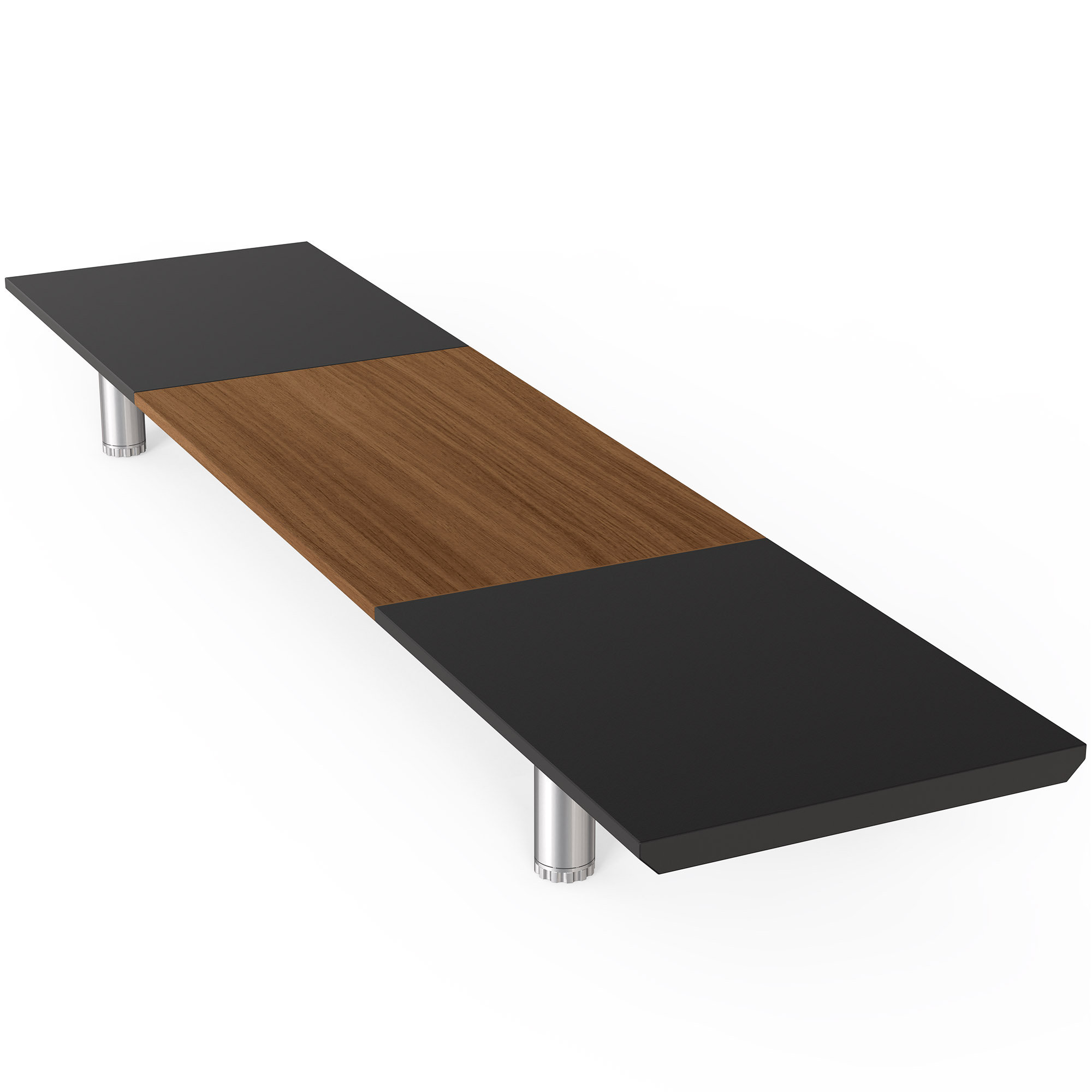 Latitude Run® Dual Monitor Stand Riser, 39.4 Inch Height Adjustable ...