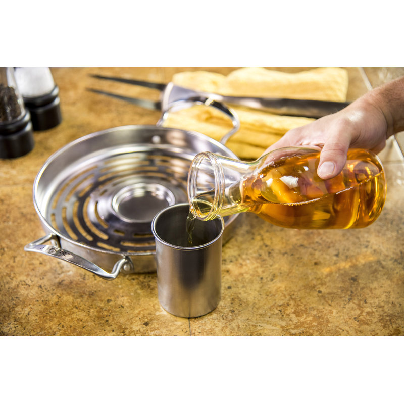 SABER Poultry & Vegetable Roaster Grill Accessory, Stainless Steel ...