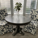 Madison Park Signature Helena Round Wood Pedestal Dining Table ...