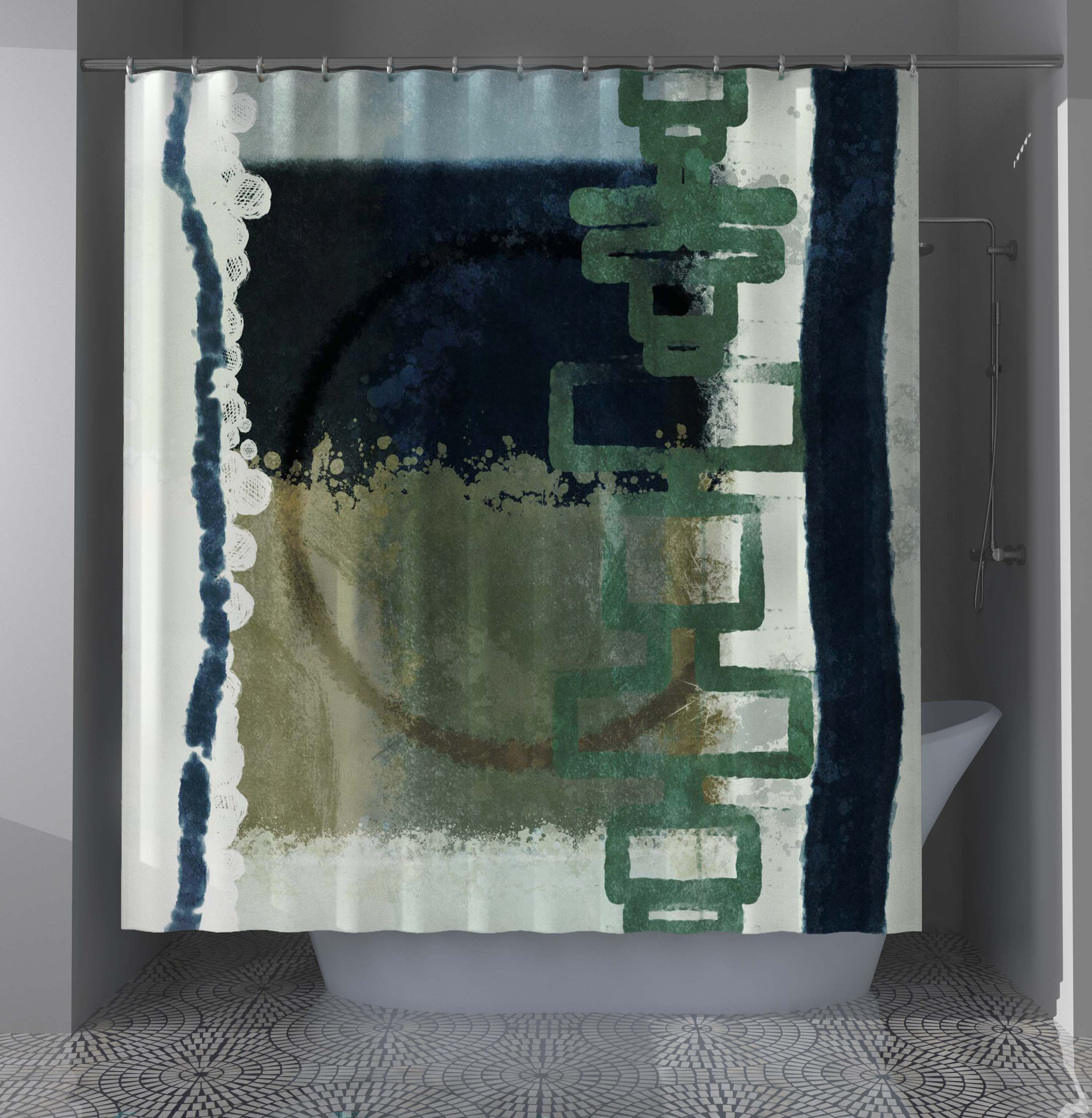 LeRoi Products Magnificent Safety Designer Shower Curtain | Wayfair