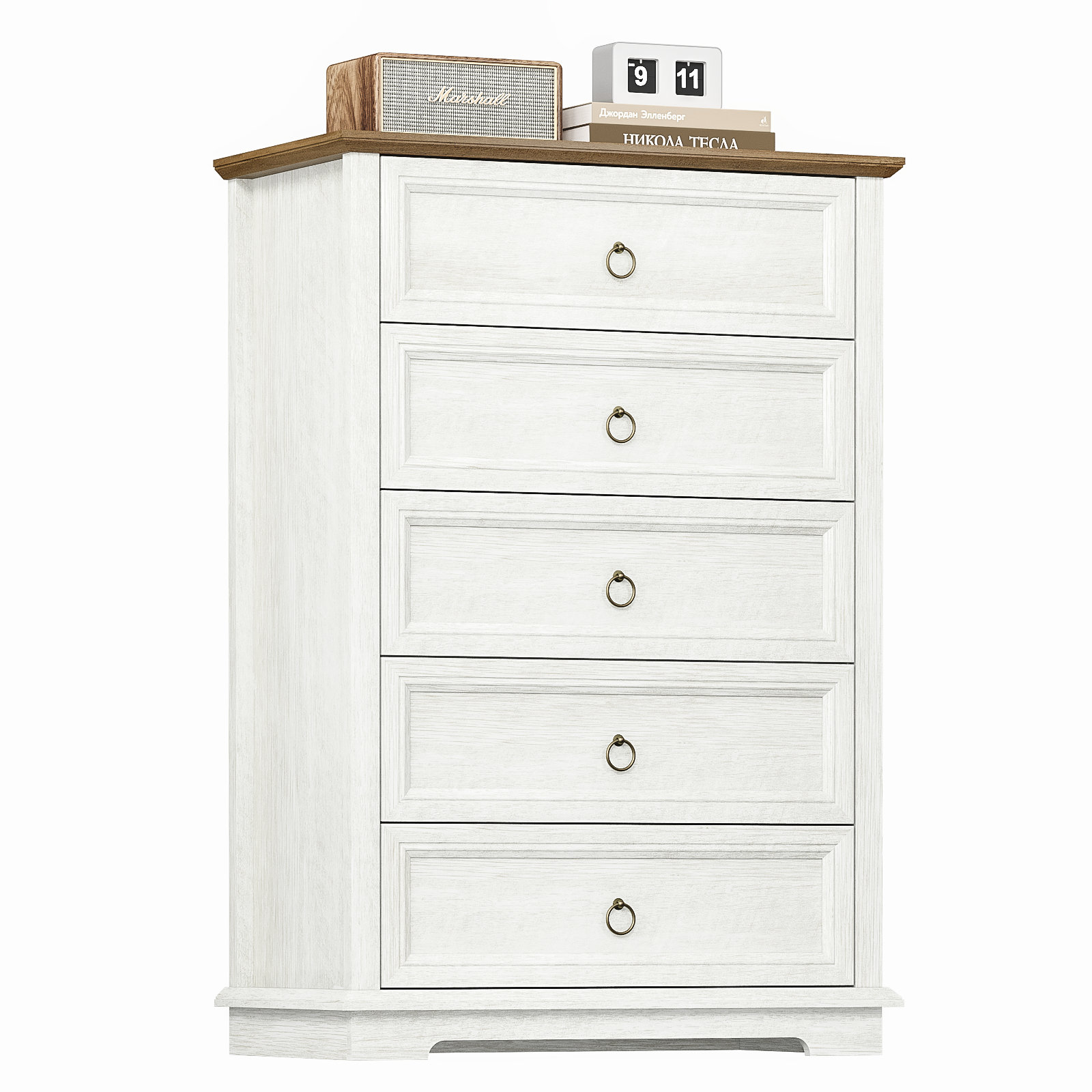 Winston Porter 5 - Drawer 43.7" Tall Dressers Chests for Bedroom,Living Room,Accent Storage ...