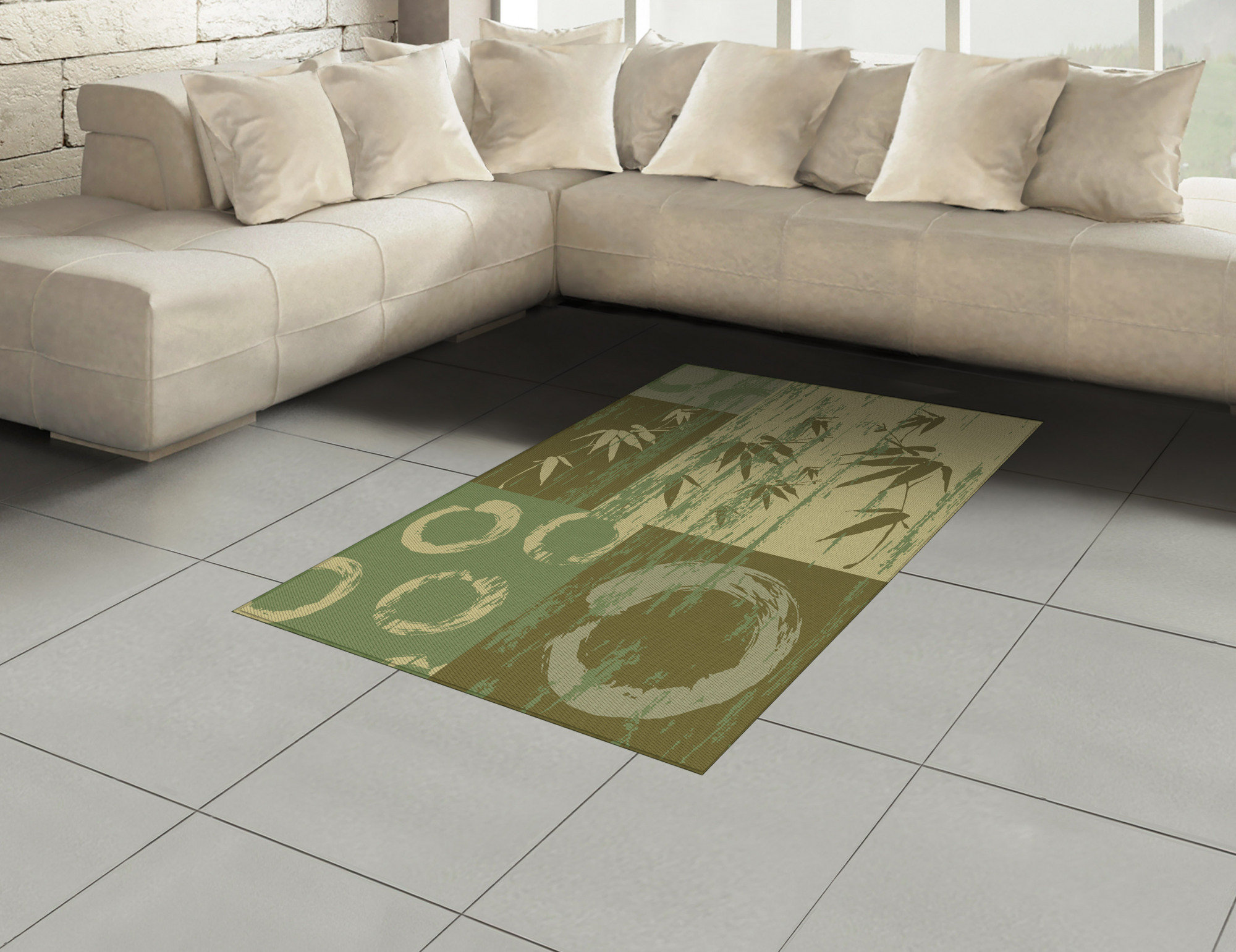 East Urban Home Asian Themed High Density Long Fiber Poly Threads ...