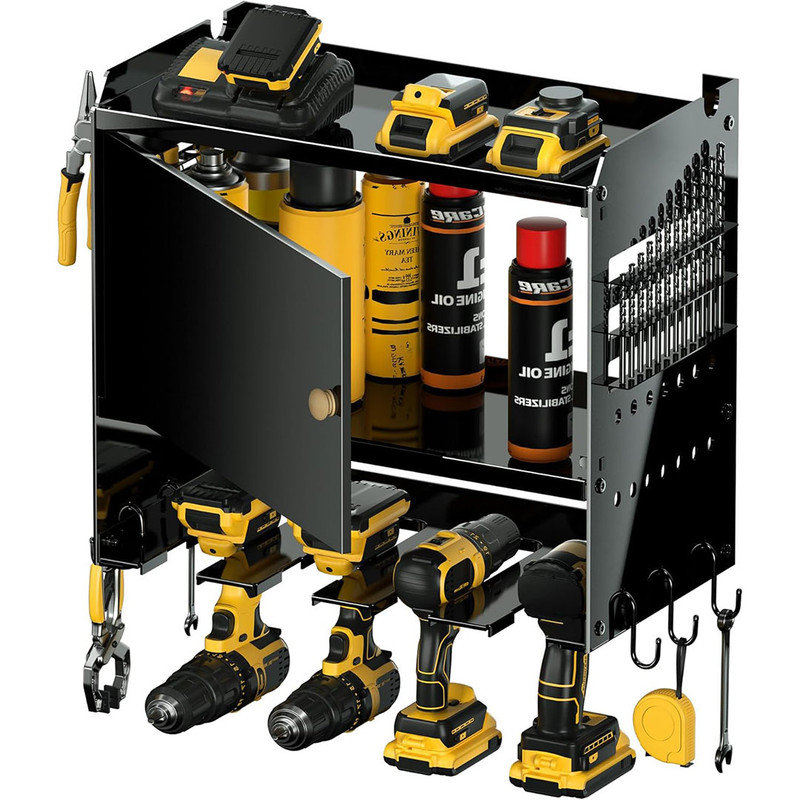 17 Stories Power Tool Storage Wall Mount, Tool Storage Cabinet with ...