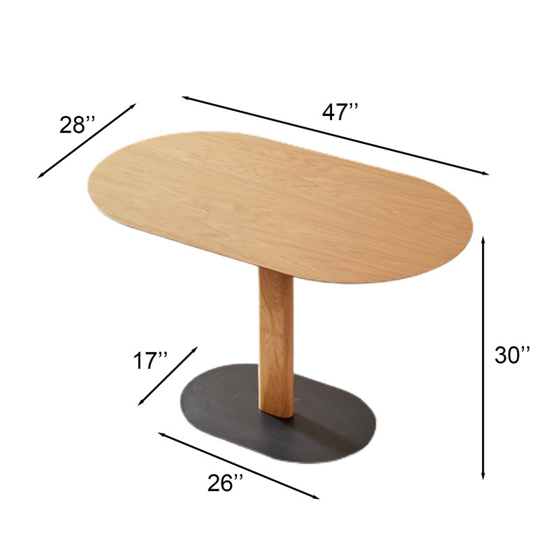 Langfang Mofan Trading Co., Ltd. 47 L x 30 H Dining Table & Reviews ...