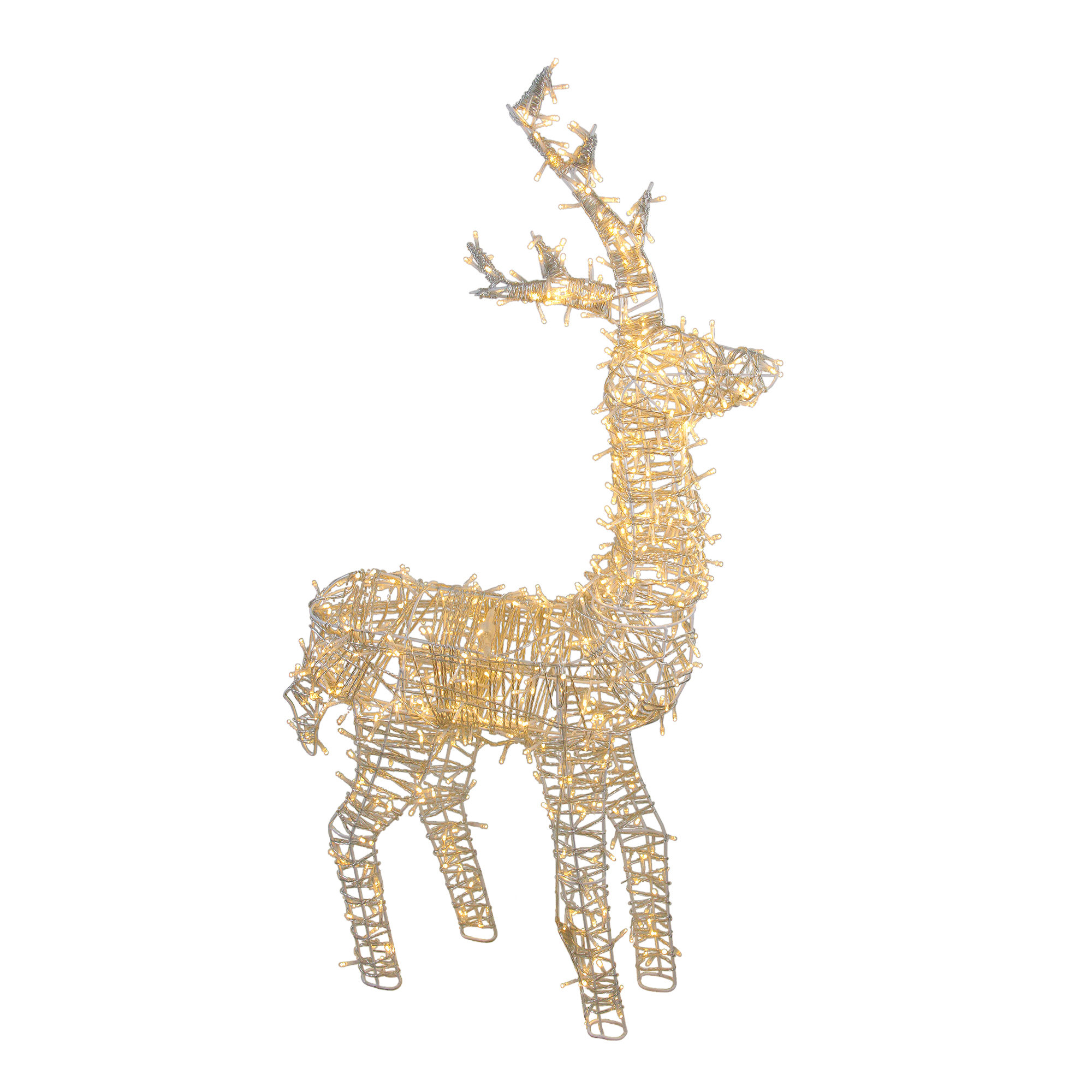 The Holiday Aisle® LED Upright Standing Reindeer Christmas Lighting ...