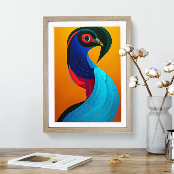 George Oliver Peacock Abstract No.4 - Single Picture Frame Print ...