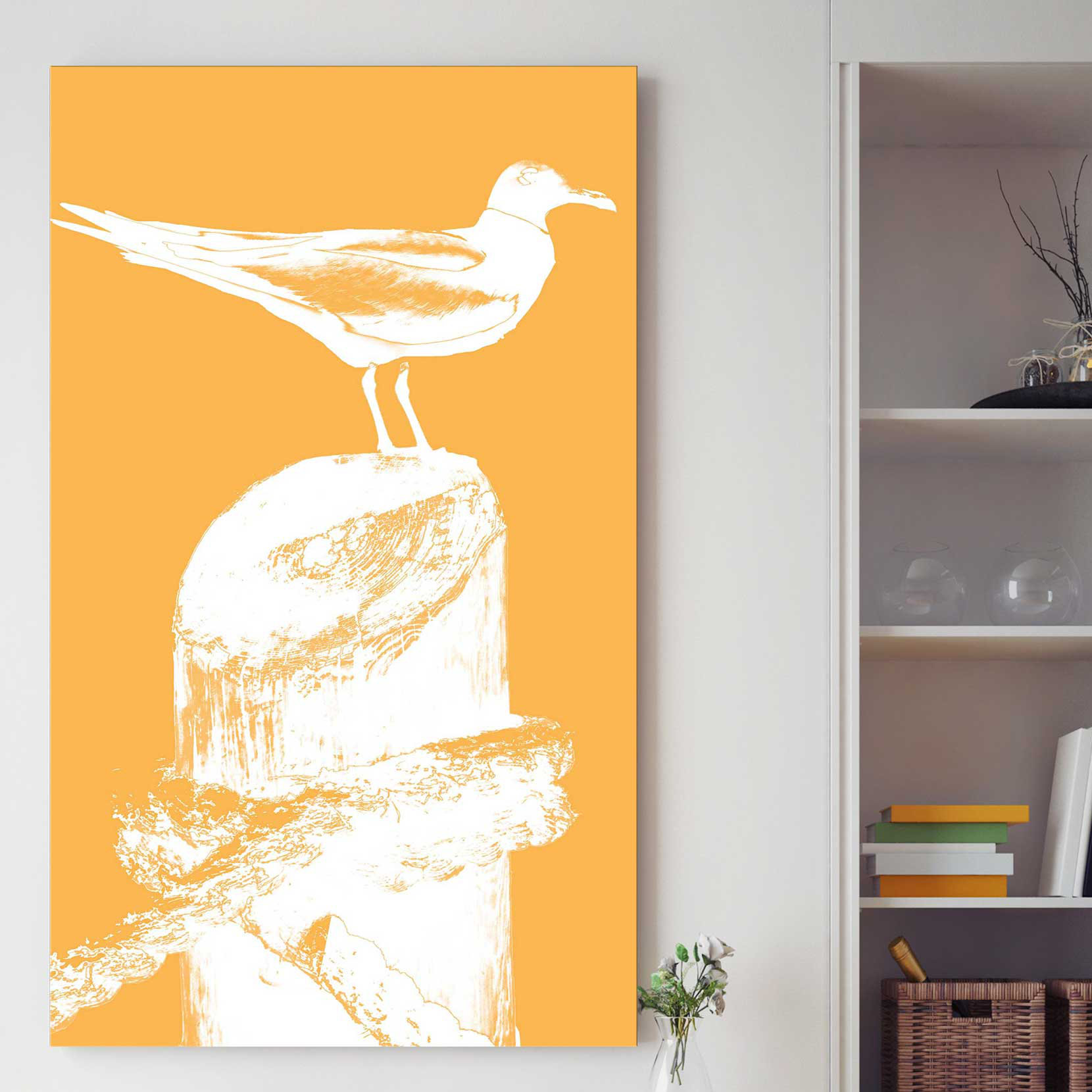 Highland Dunes 'Perching Seabird III' Acrylic Painting Print - Wayfair ...