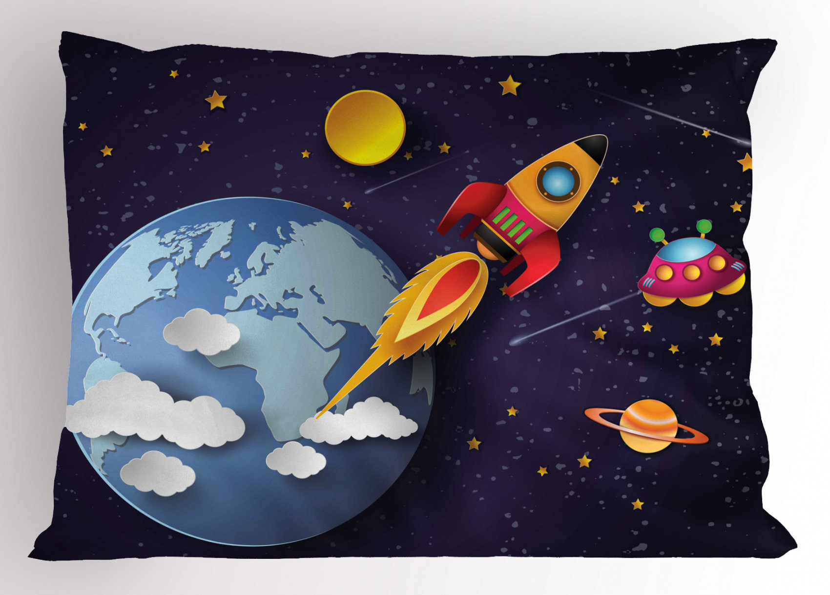 Ambesonne Sun Outer Space Sham | Wayfair