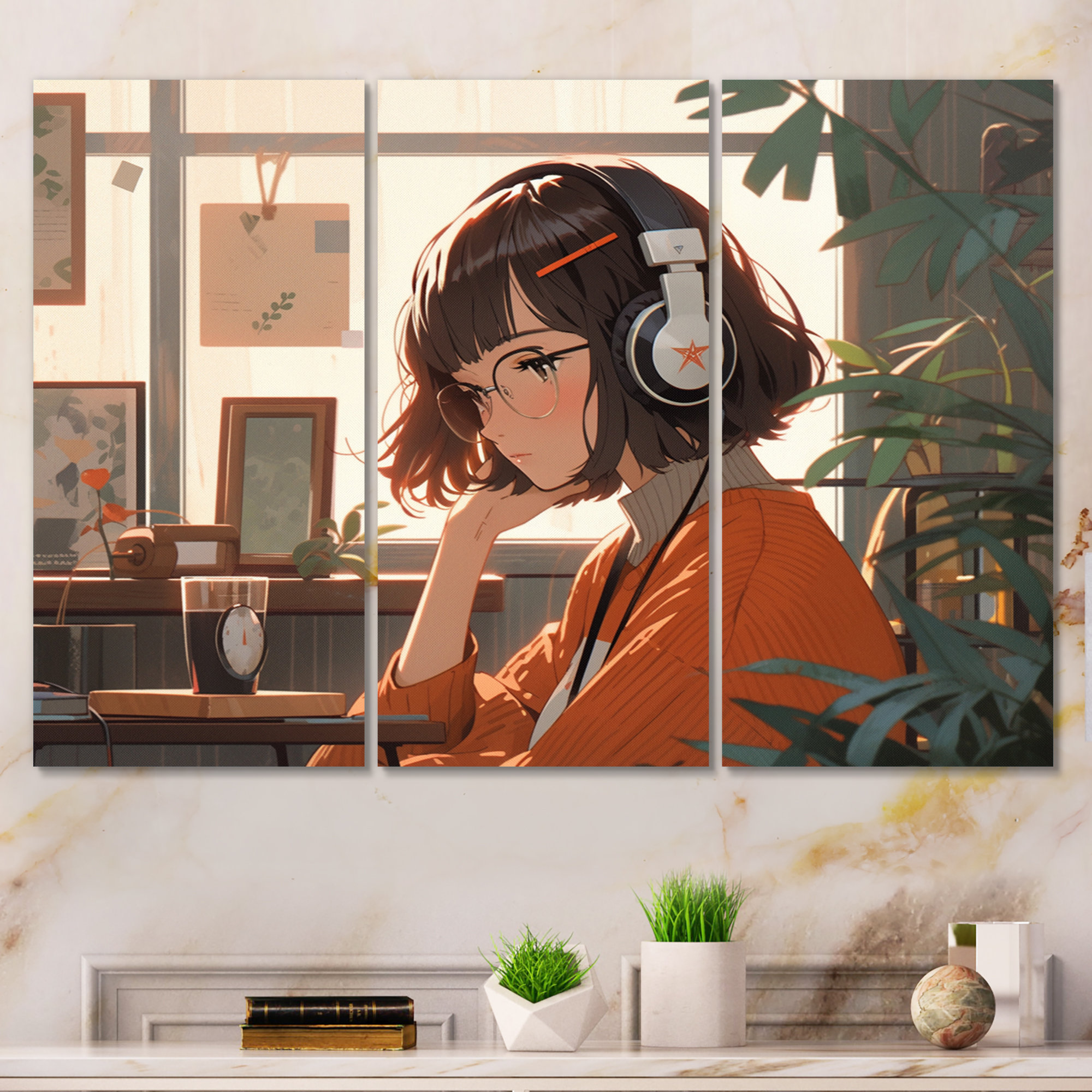 Design Art Female Parody Character III - Fashion Woman Metal Wall Decor ...