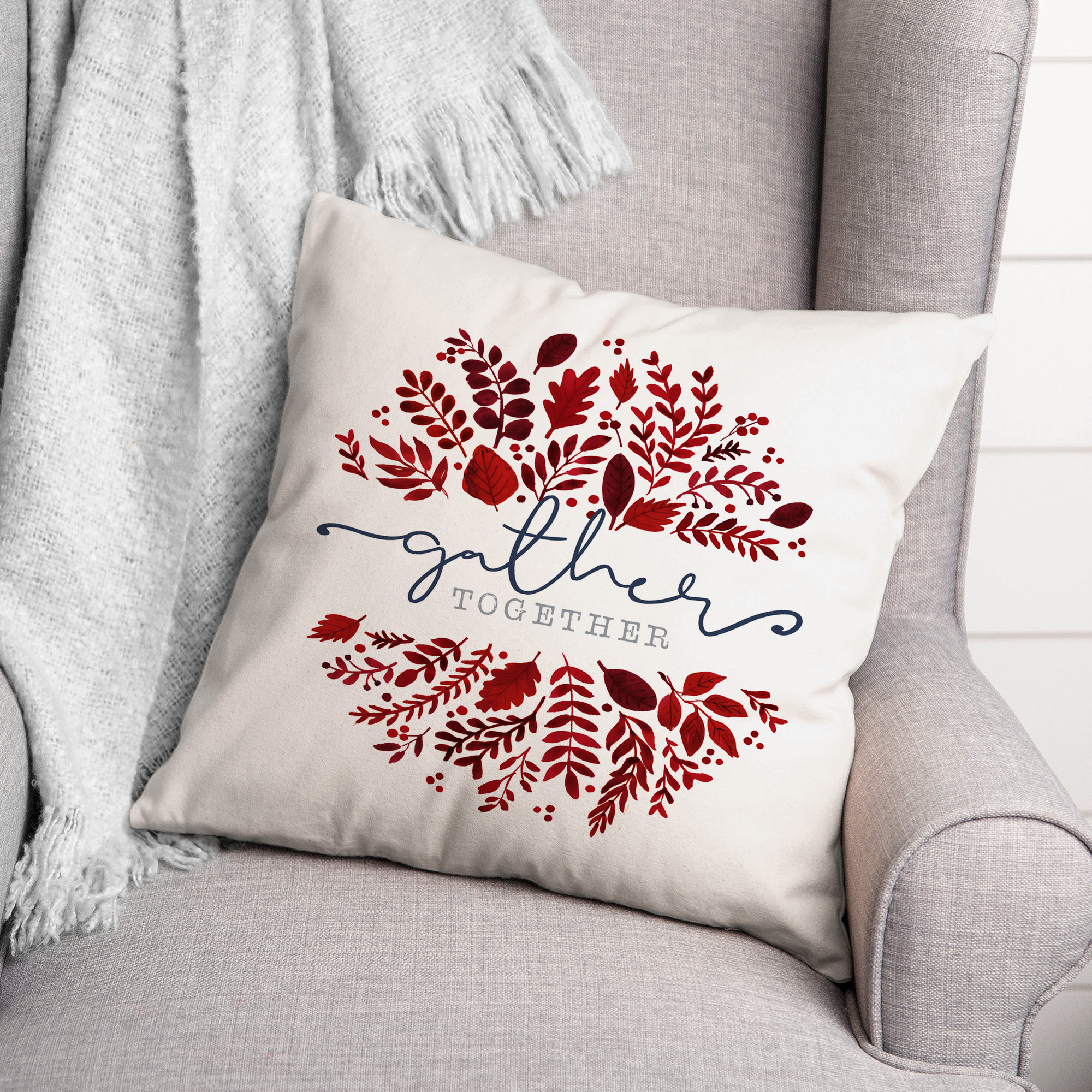 Designs Direct Creative Group Gather Together Leaves Autumn 4 Throw ...