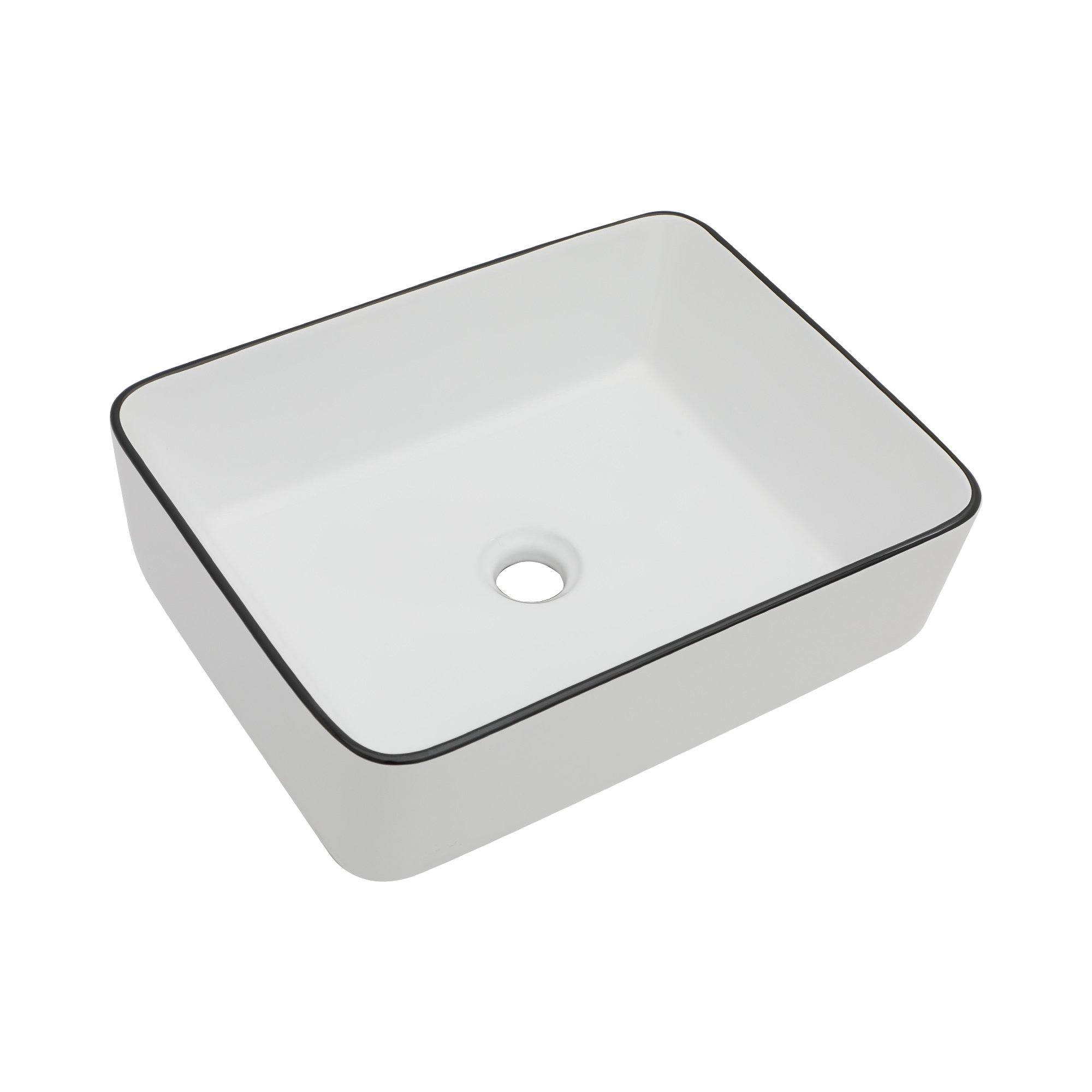 Lordear 16" x 12'' Bathroom Vessel Sink Above Counter Sink Bathroom ...