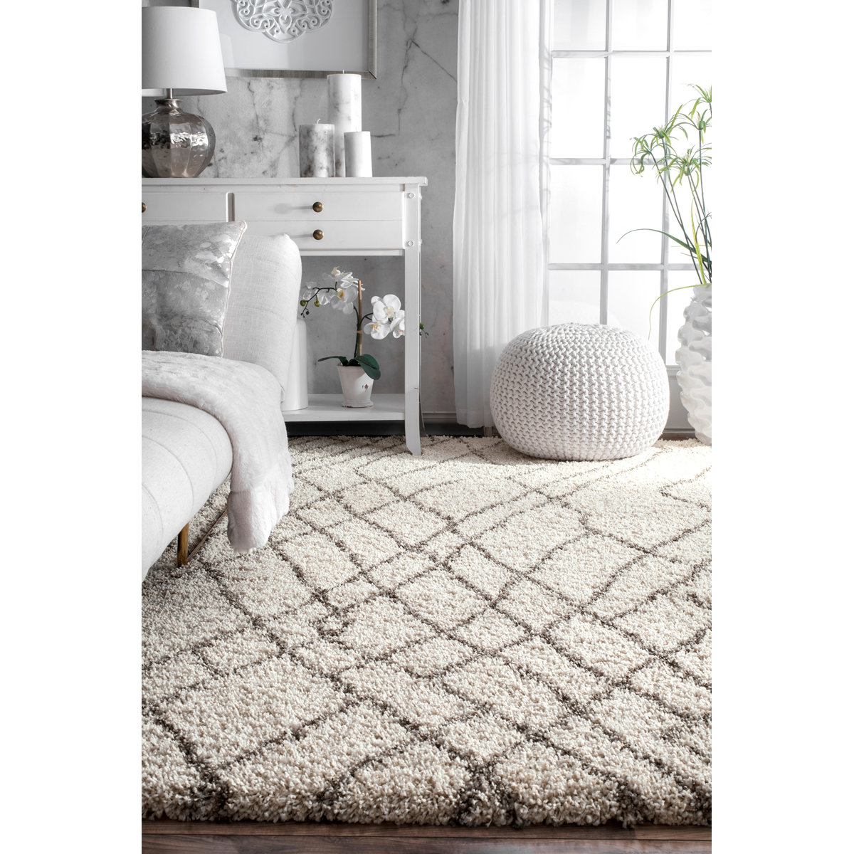 Orren Ellis Osio Ivory Area Rug | Wayfair