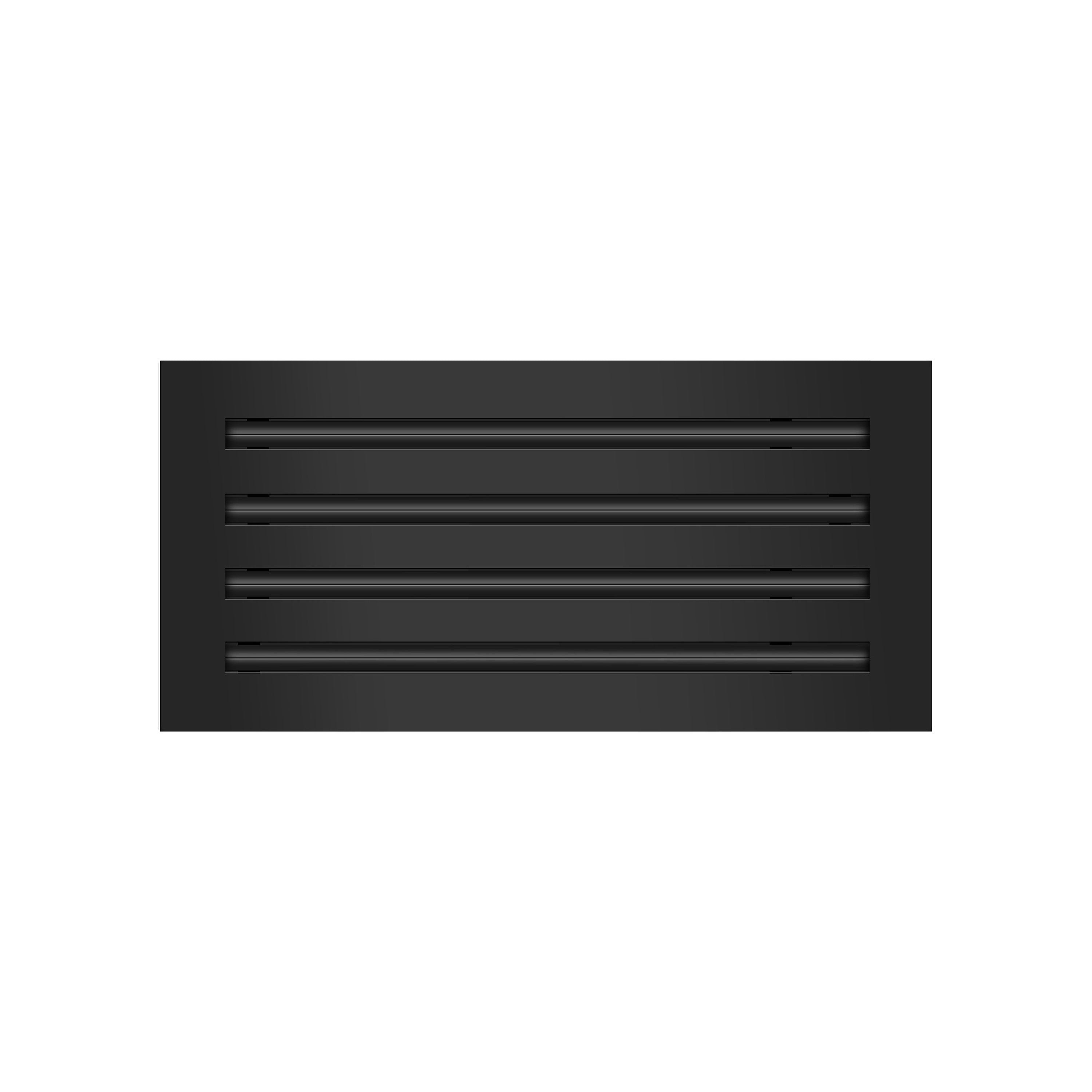 Texas Buildmart BUILDMART - 18x8 Black Modern AC Vent Cover - Standard ...