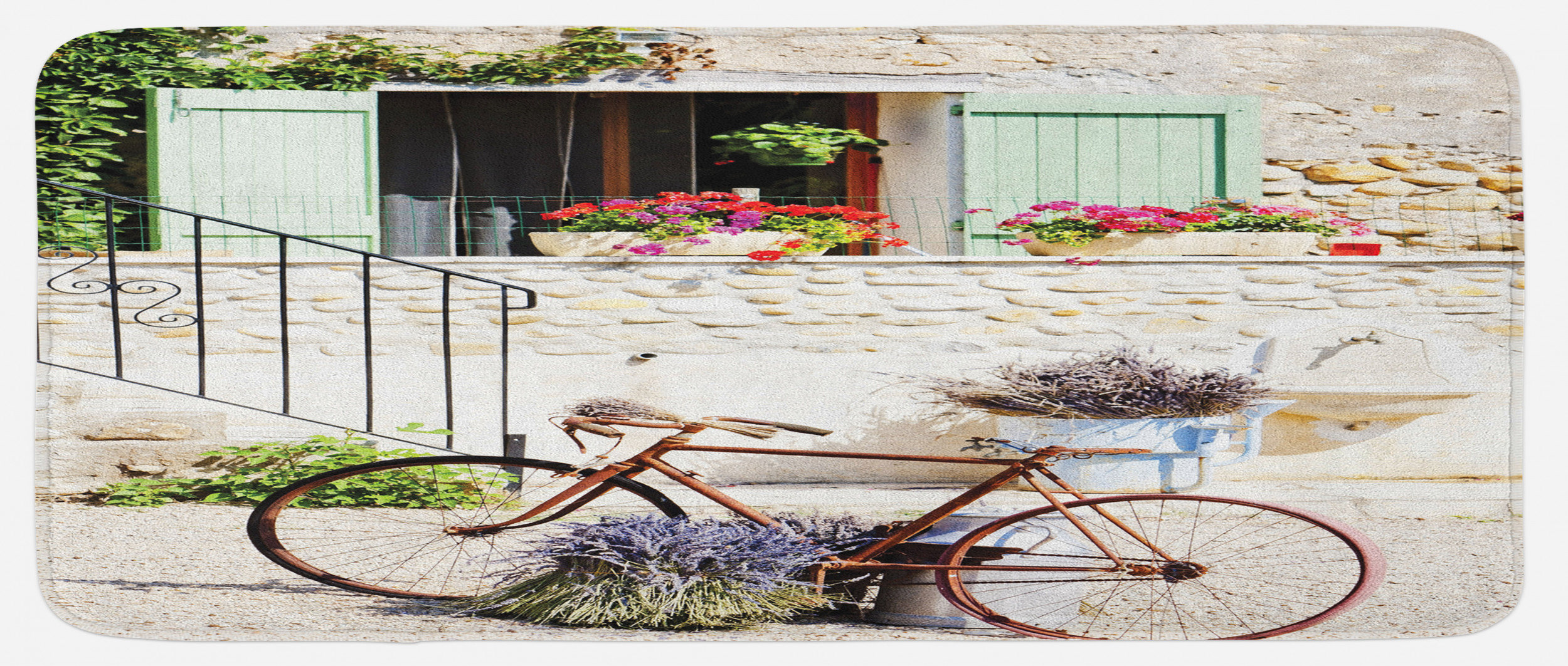 East Urban Home Bicycle Kitchen Mat | Wayfair