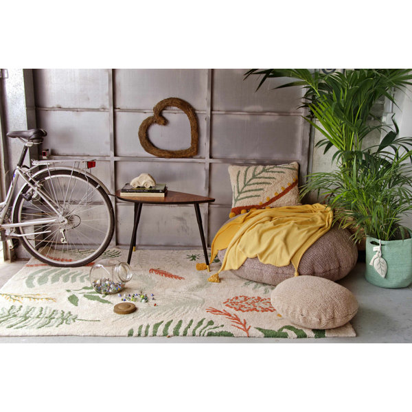 Lorena Canals Plants Cotton Floral Rug | Wayfair