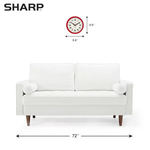 Sharp Wall Clock, Silent Non Ticking, Battery Operated | Wayfair