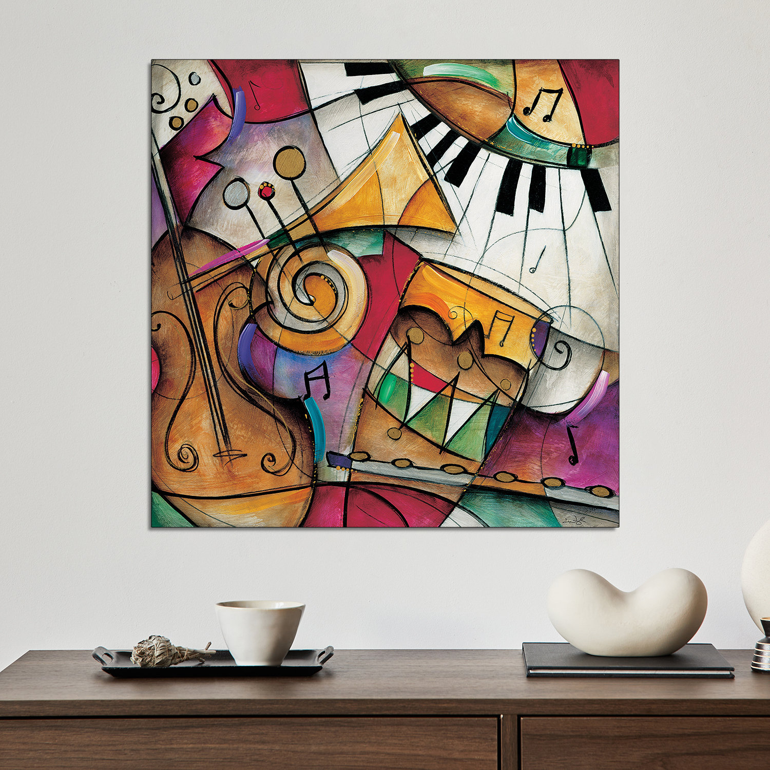 Ivy Bronx Steelpix Metal Canvas - Jazz It Up I By Eric Waugh Wall Art ...