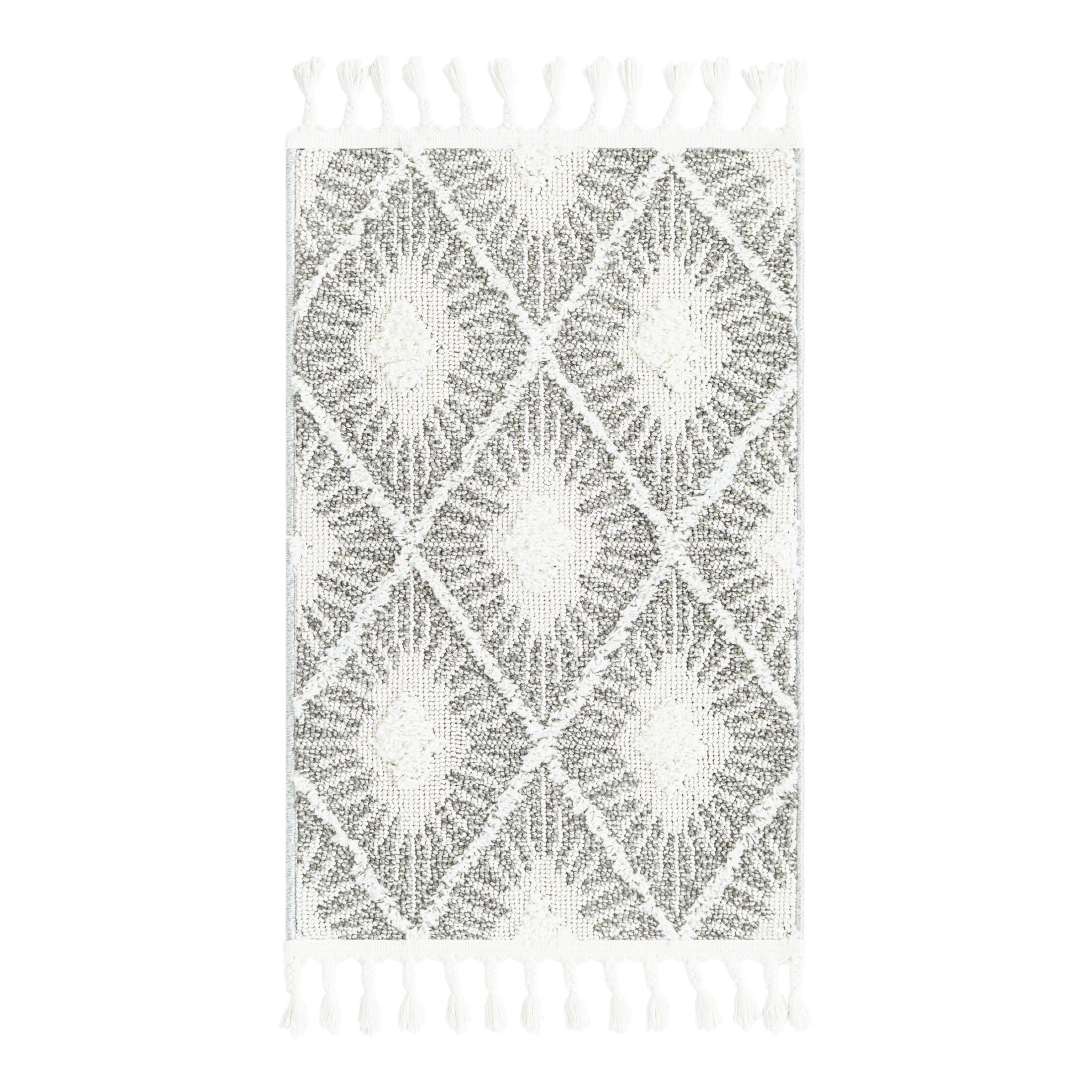 Union Rustic Jojean Performance Gray/Ivory Rug | Wayfair