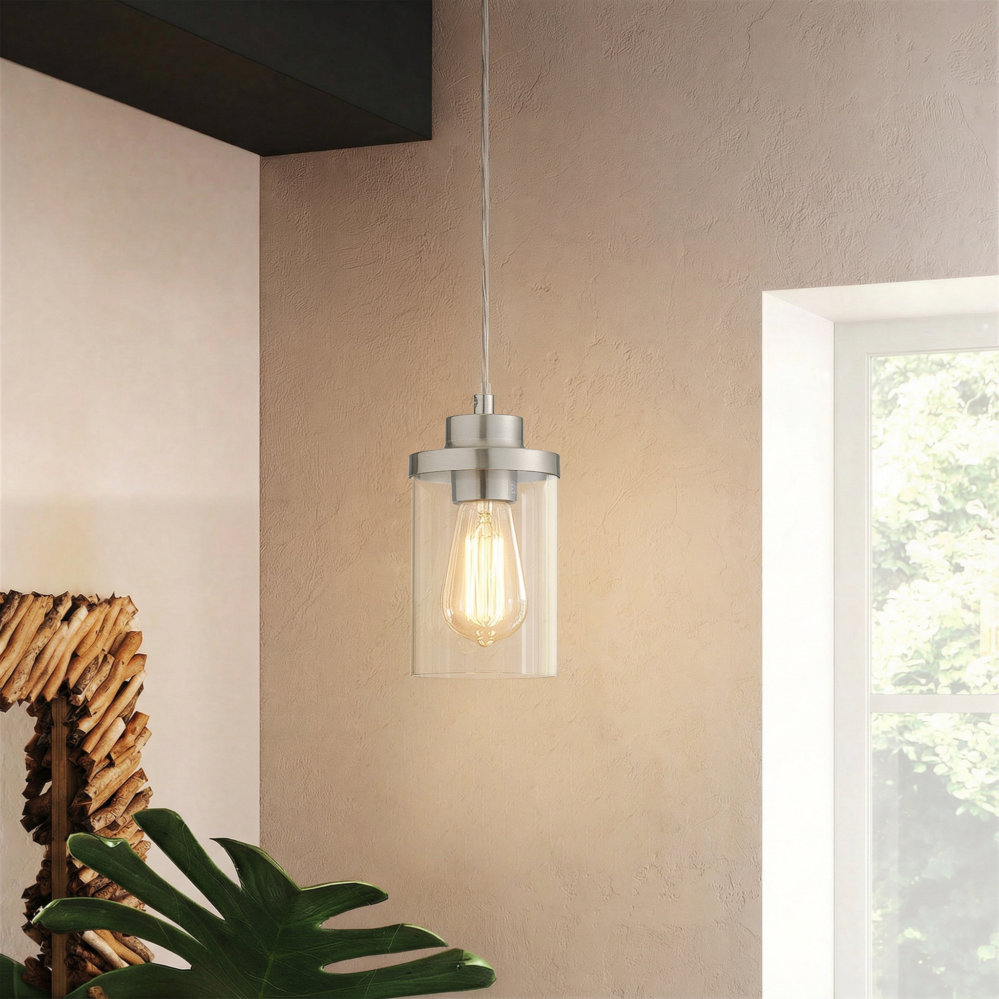 Ebern Designs 1 - Light Single Pendant | Wayfair