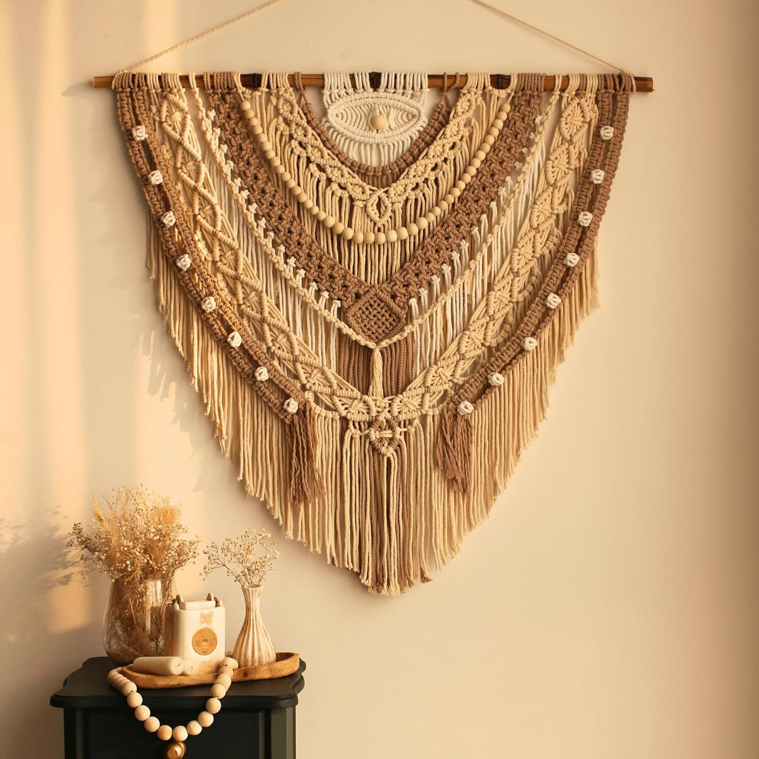 yitesiUSA Big Macrame Wall Hanging,Ivory | Wayfair
