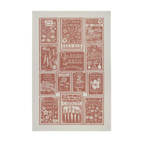 Ulster Weavers Seed Packets Floral Tea Towel Kitchen Towel | Wayfair.co.uk