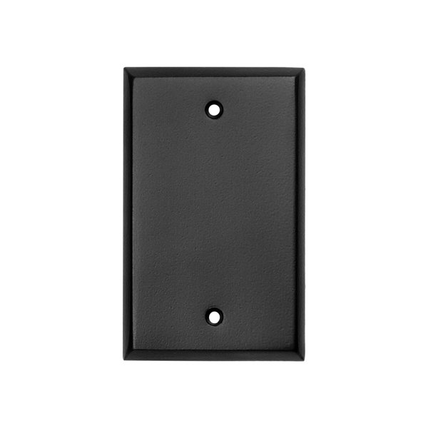 Ageless Iron Blank Wall Plate in Black Iron | Wayfair