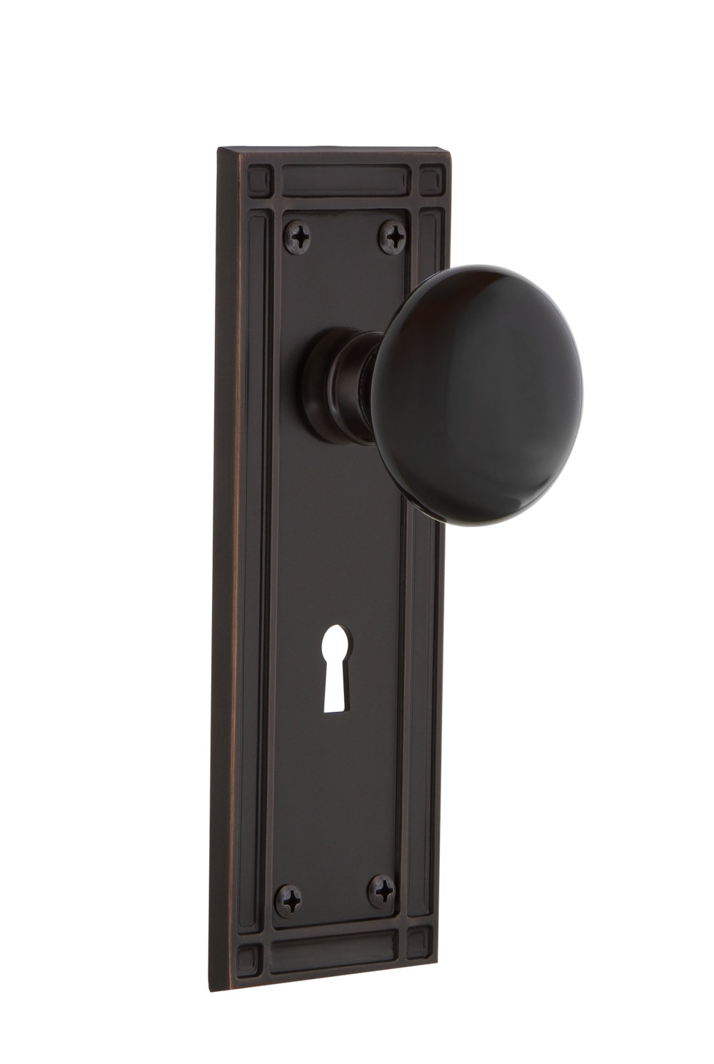 Nostalgic Warehouse Mission Plate with Decorative Keyhole and Black ...