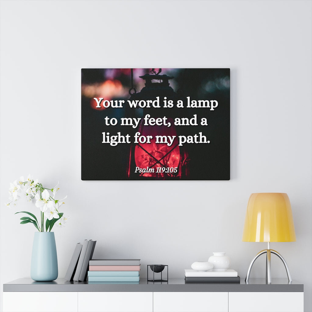 Trinx Scripture Walls Psalm 119:105 Your Words Is Lamp Bible Verse ...