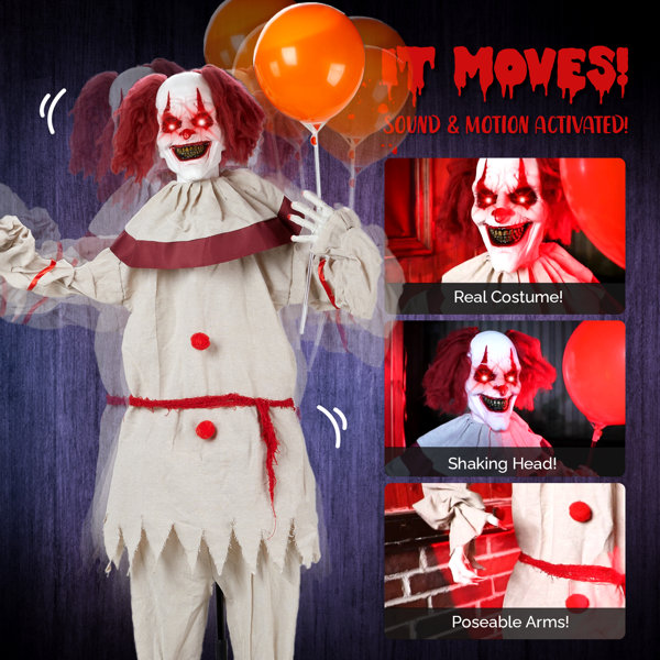 The Holiday Aisle® 5.7FT Halloween Decoration Animatronics Talking ...