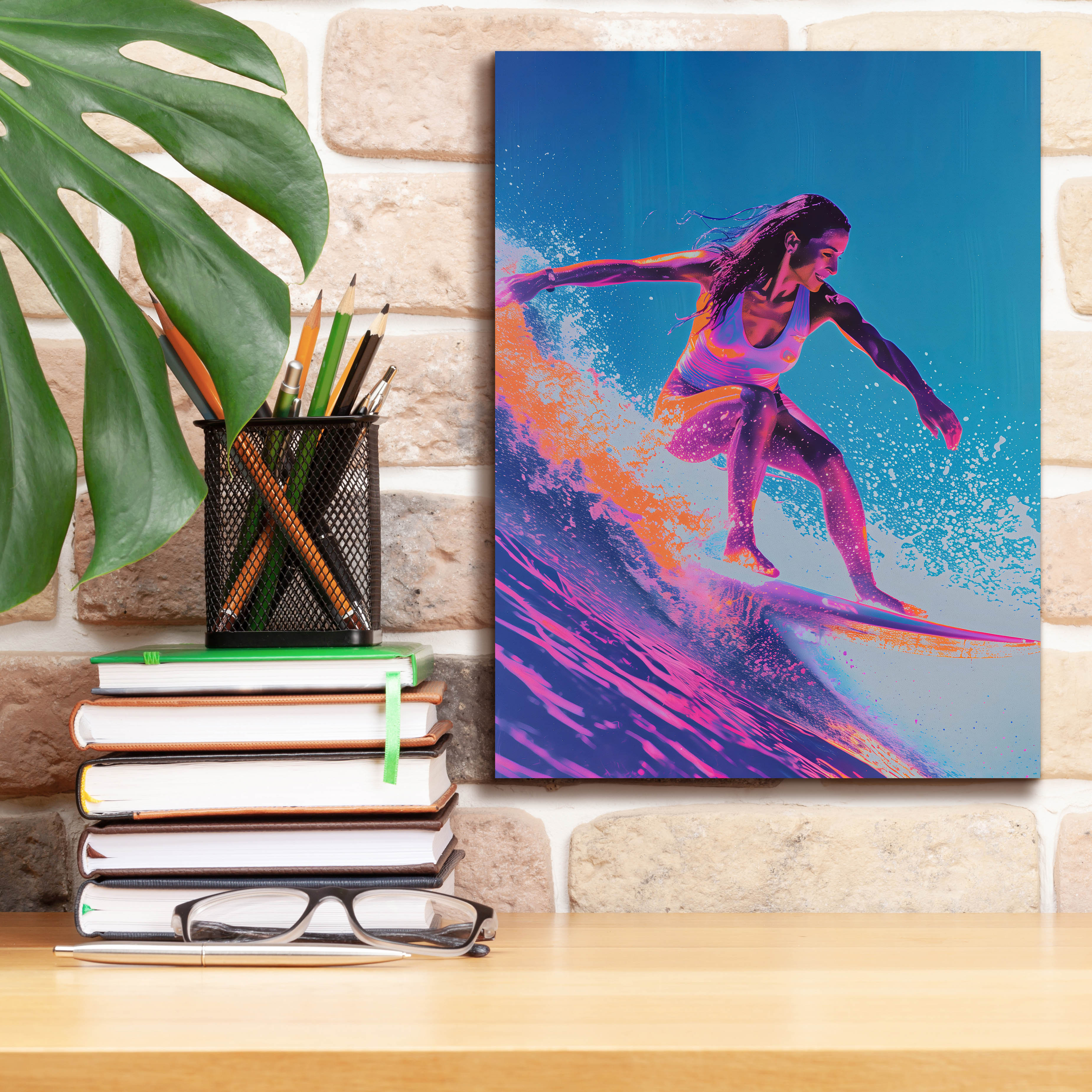 Dovecove 'Surfing Woman' by Andreas Magnusson Canvas Wall Art | Wayfair